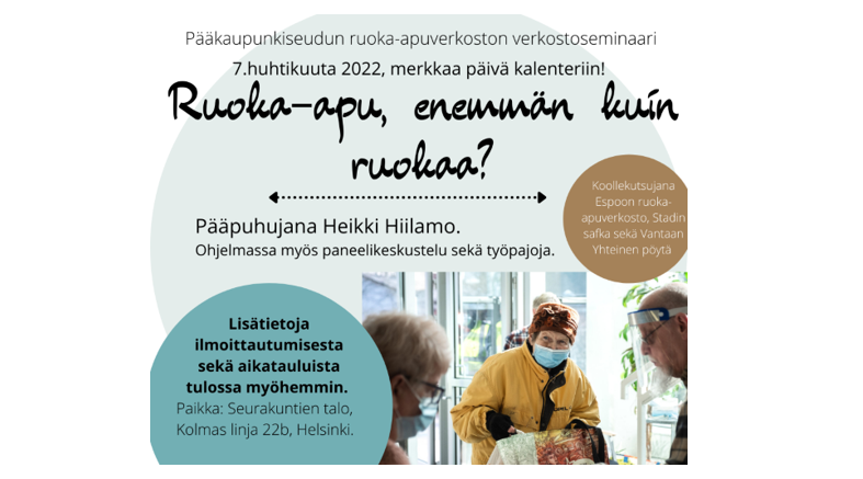 Ruoka-apu enemmän kuin ruokaa -webinaari – Ruoka-apu.fi